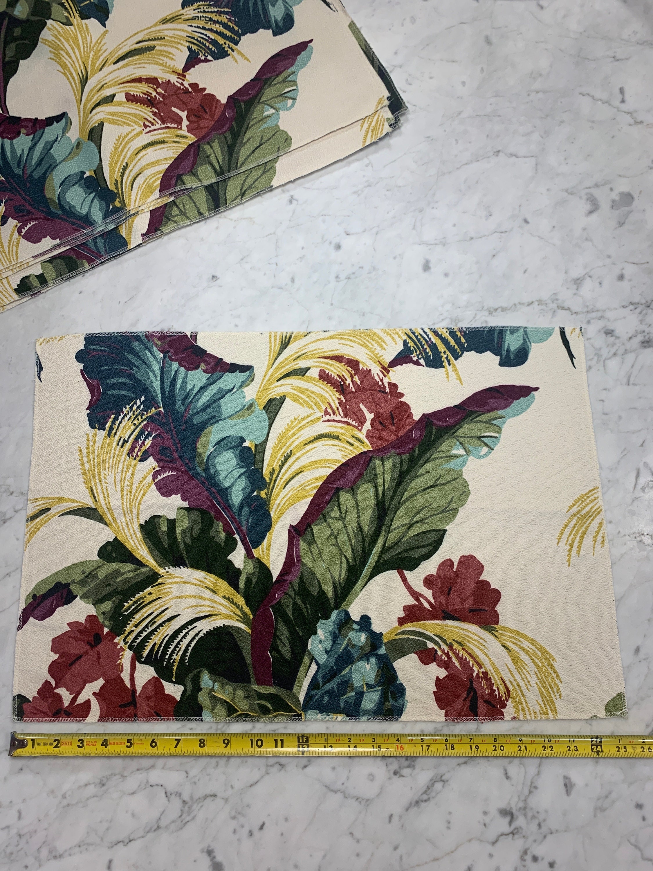 Carmen Miranda /natural- Full Swing Textiles Barkcloth Retired Samples ...