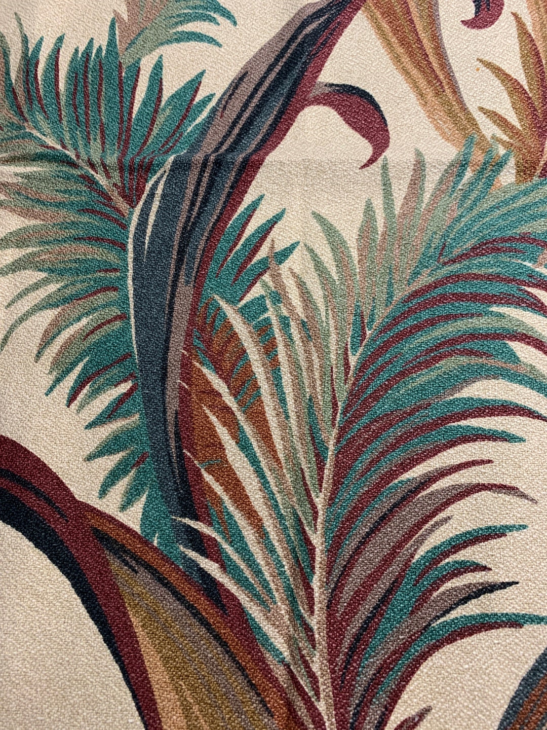 Hollywood Plumes Wicker Retired XL Designer Fabric Sample - Etsy