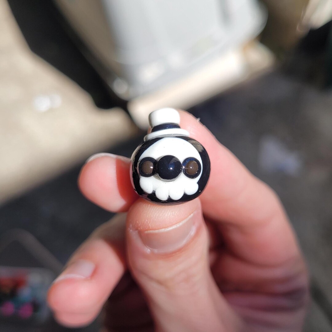 Skeleton Clown Handmade Clay Figure - Etsy