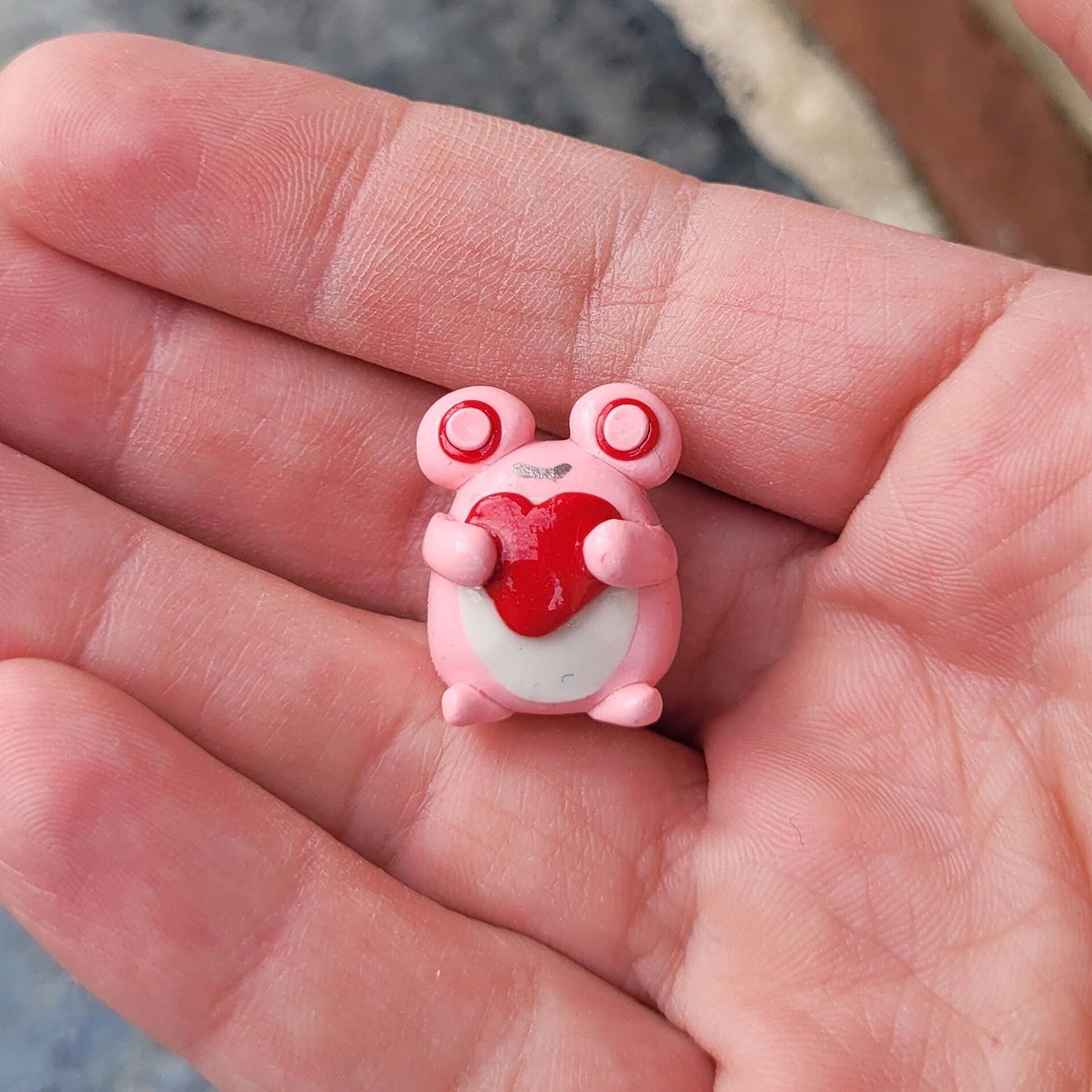 Love Frog Handmade Clay Figure - Etsy