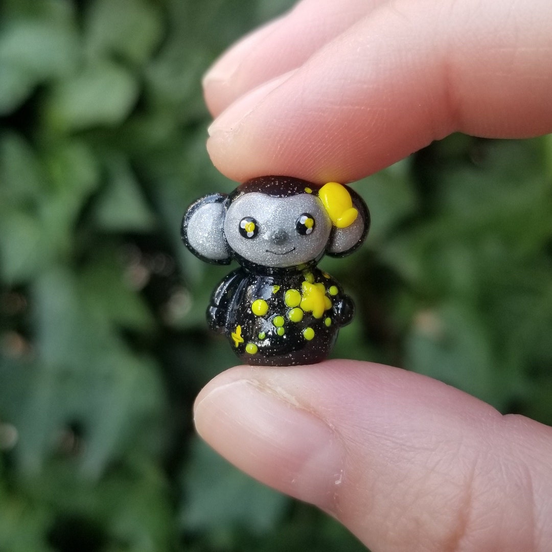 Starry Night Sky Monkey, Handmade Polymer Clay Figure - Etsy