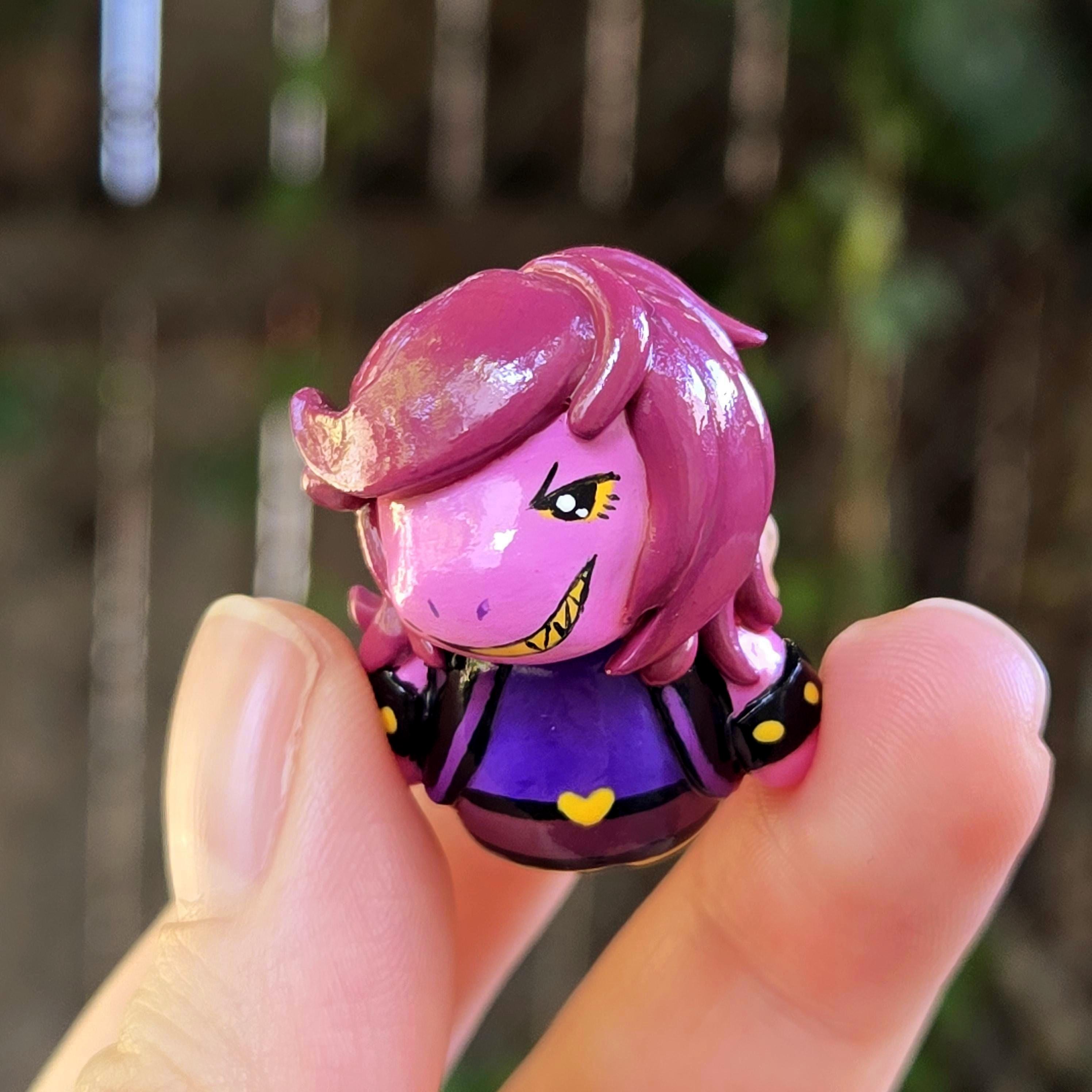 Deltarune Figurines, Handmade Clay Figures of Kris, Susie, Noelle and ...
