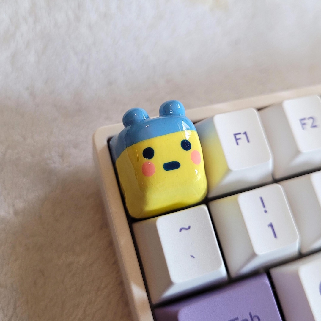 Young Mametchi Keycap, Custom Artisan Keyboard Key, Handmade Polymer ...