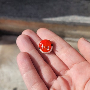 Pokeball Handmade Clay Pin - Etsy