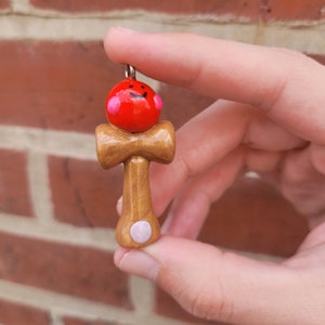Kendama Keychain/pendant - Handmade From Polymer Clay - Assorted Colors ...