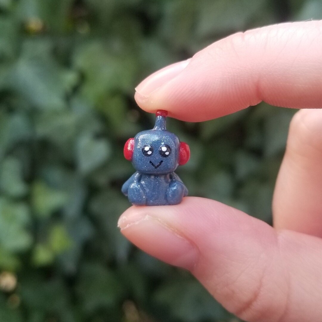 Mini Robot Handmade Clay Figure - Etsy