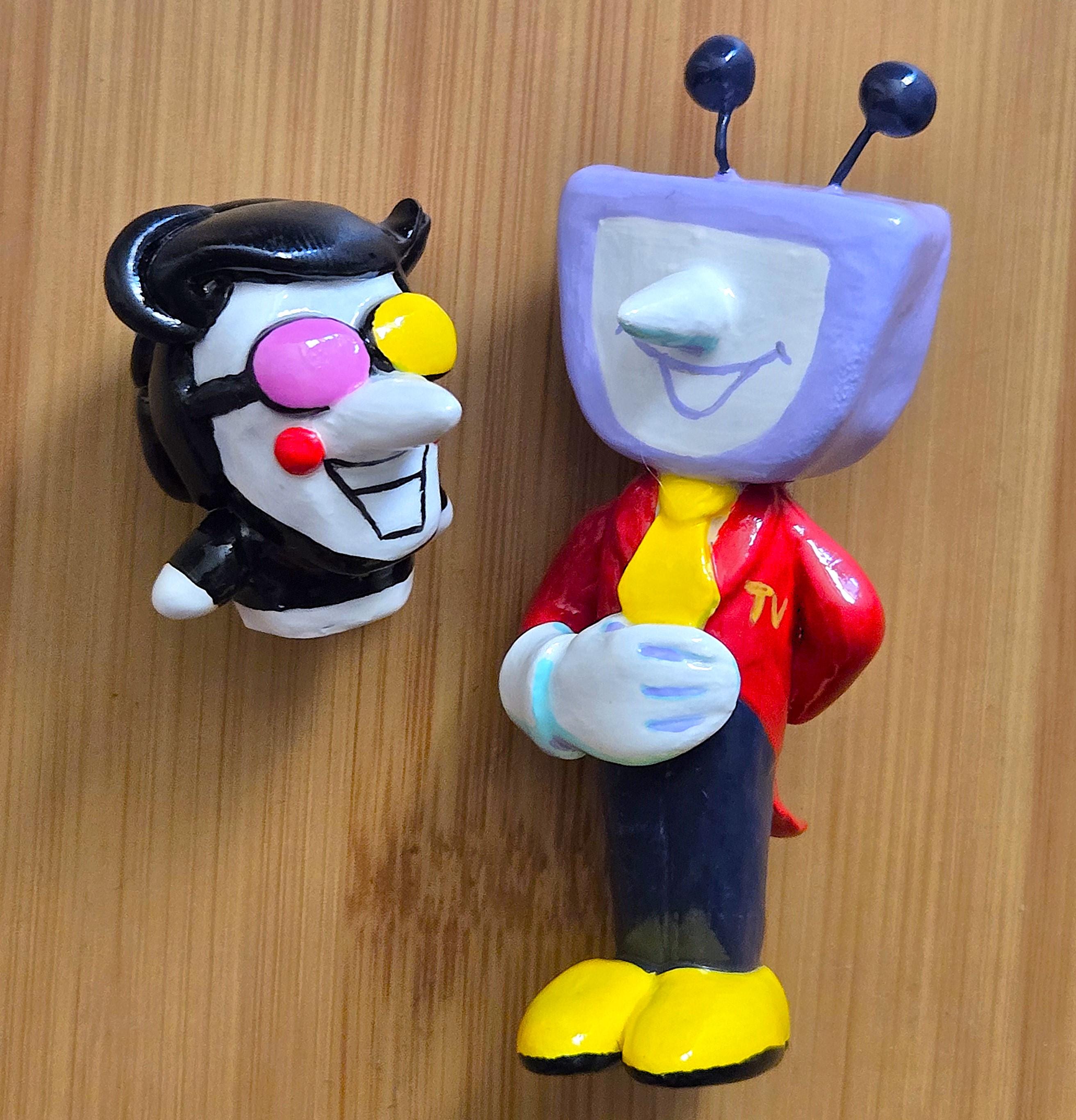 Spamton and Tenna Figures, Handmade Deltarune Figurines - Etsy
