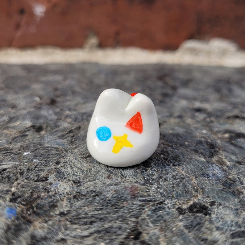 Clown Slug Cat Figure, Handmade Polymer Clay Figurine - Etsy