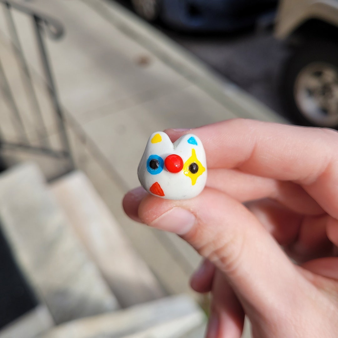 Clown Slug Cat Figure, Handmade Polymer Clay Figurine - Etsy