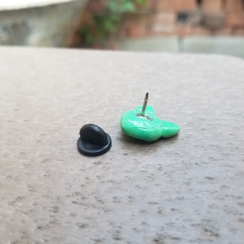 Alien Cat Head Handmade Clay Pin - Etsy