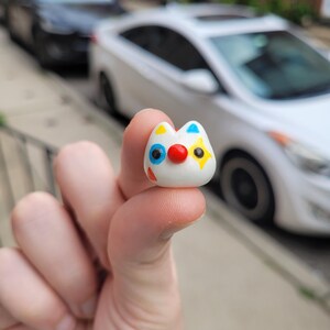 Clown Slug Cat With Baby Figure, Handmade Polymer Clay Figurine - Etsy