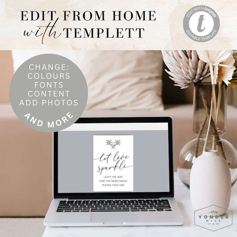 Magnolia Welcome to the Wedding of Sign, Dark Blue, Editable Sign ...