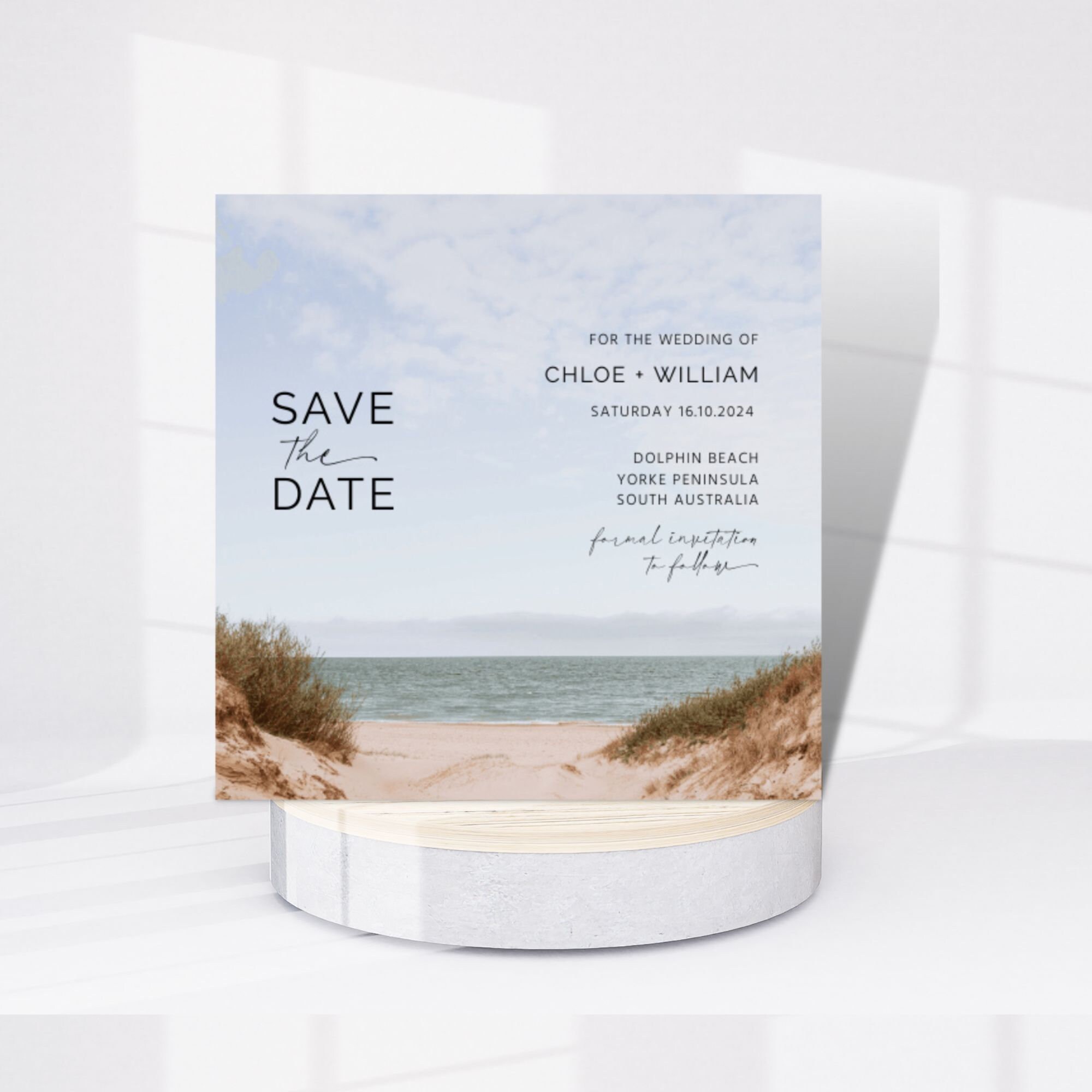 Informal Beach Wedding Invitation Wording
