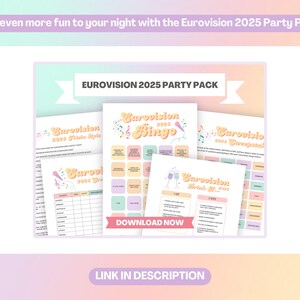 Eurovision 2025 Drinking Game | Eurovision Song Contest Party Game ...