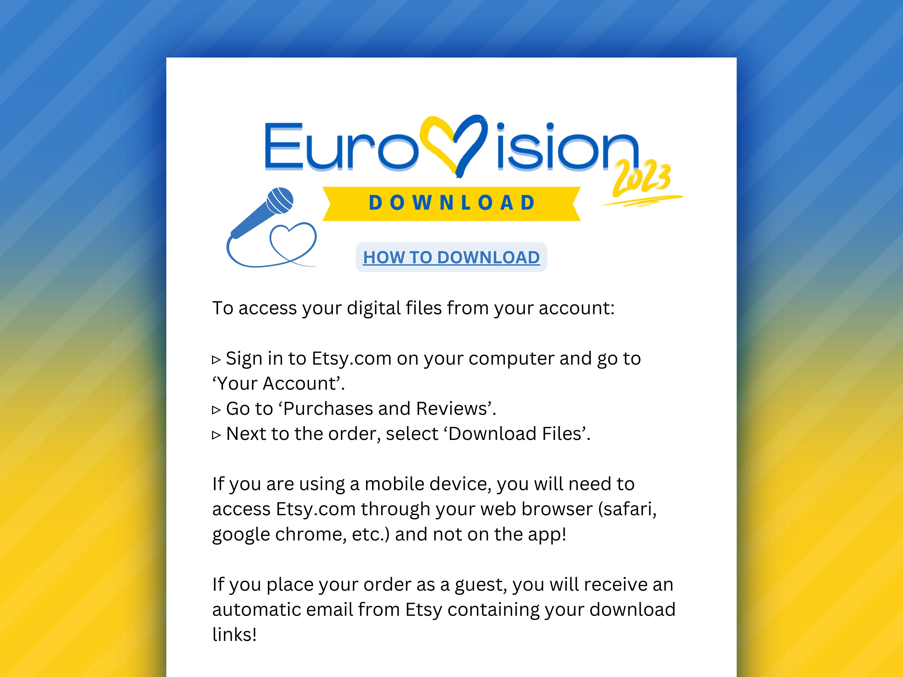 Eurovision 2023 Sweepstake Kit Eurovision Song Contest Party - Etsy UK