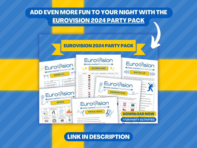 Eurovision 2024 Scorecards Semi-finals & Grand Final Eurovision Song ...