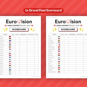 Eurovision 2025 Party Pack | Party Bundle | Eurovision Song Contest ...