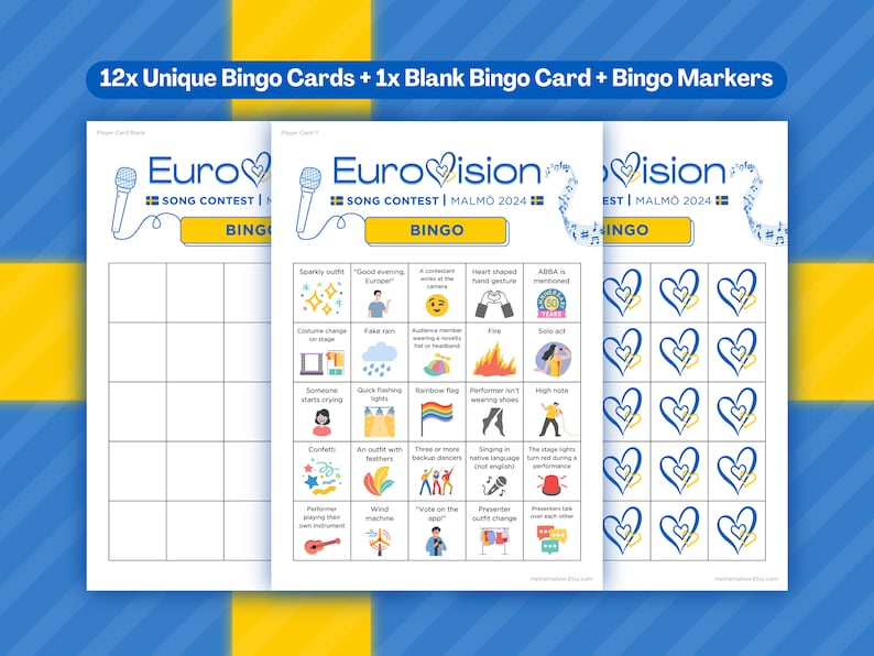 Eurovision 2024 Party Pack Party Bundle Eurovision Song Contest Party ...