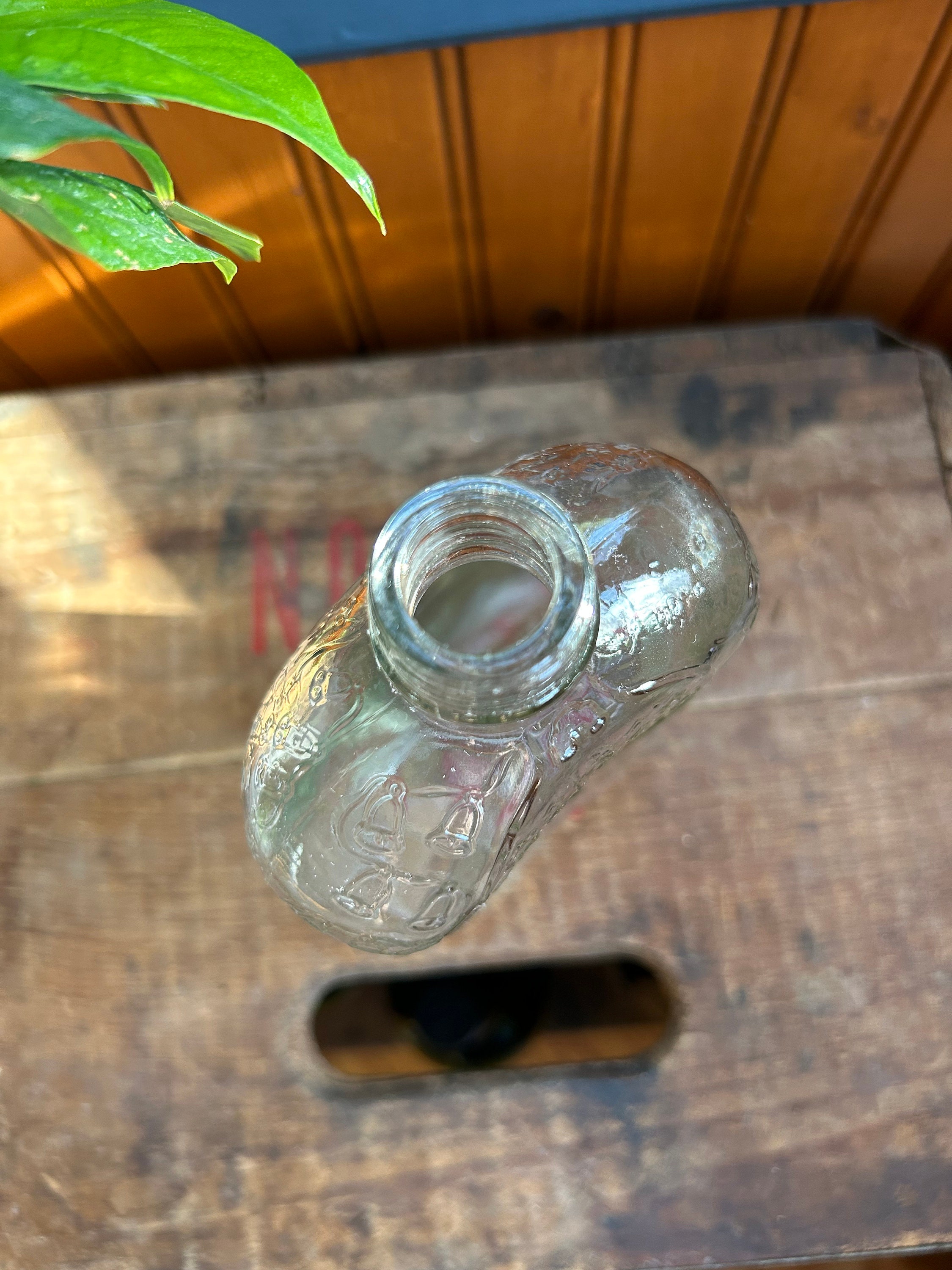 Vintage Golden Wedding Pure Rye Whiskey Glass Bottle - Etsy