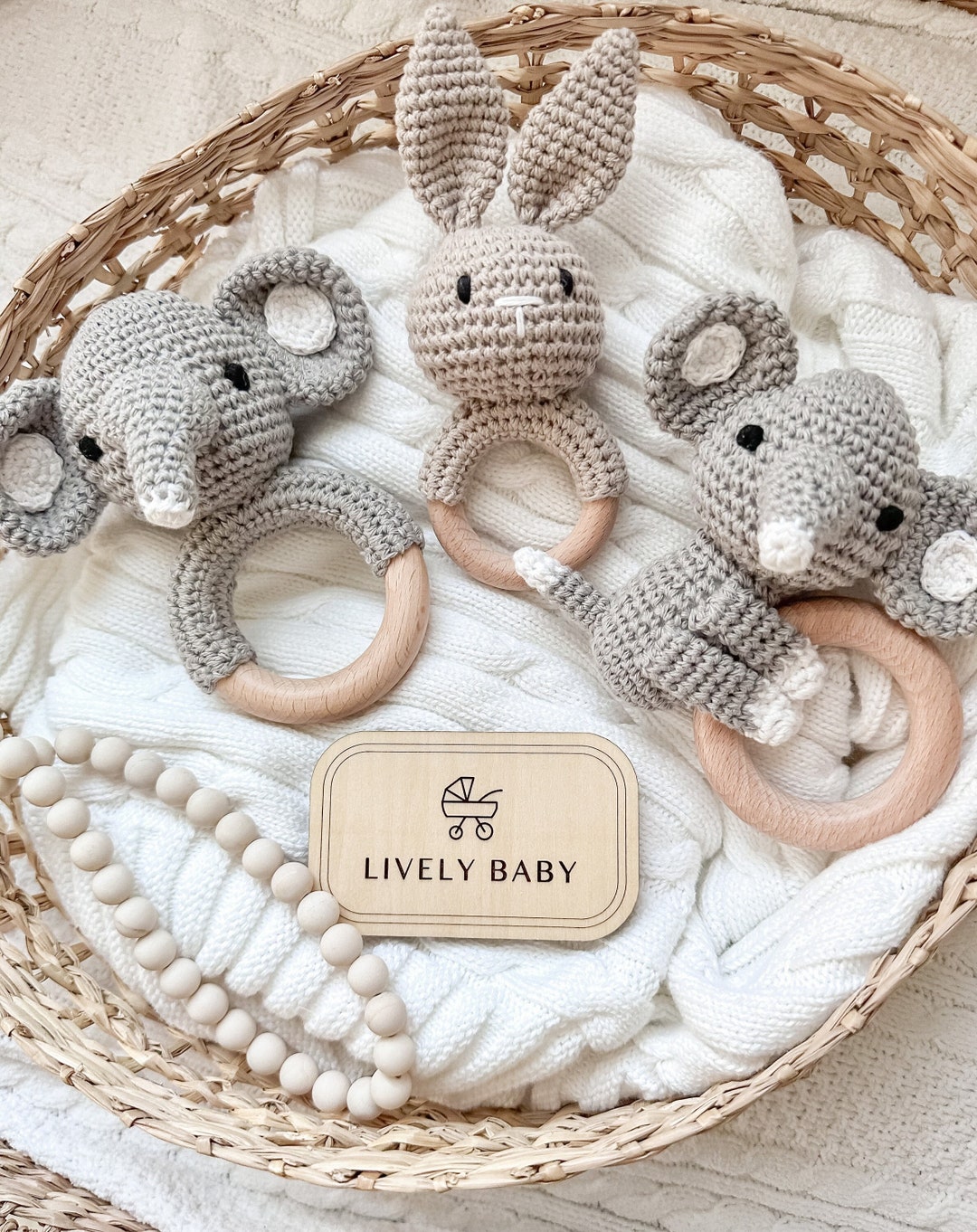 Baby Animal Rattles - Etsy