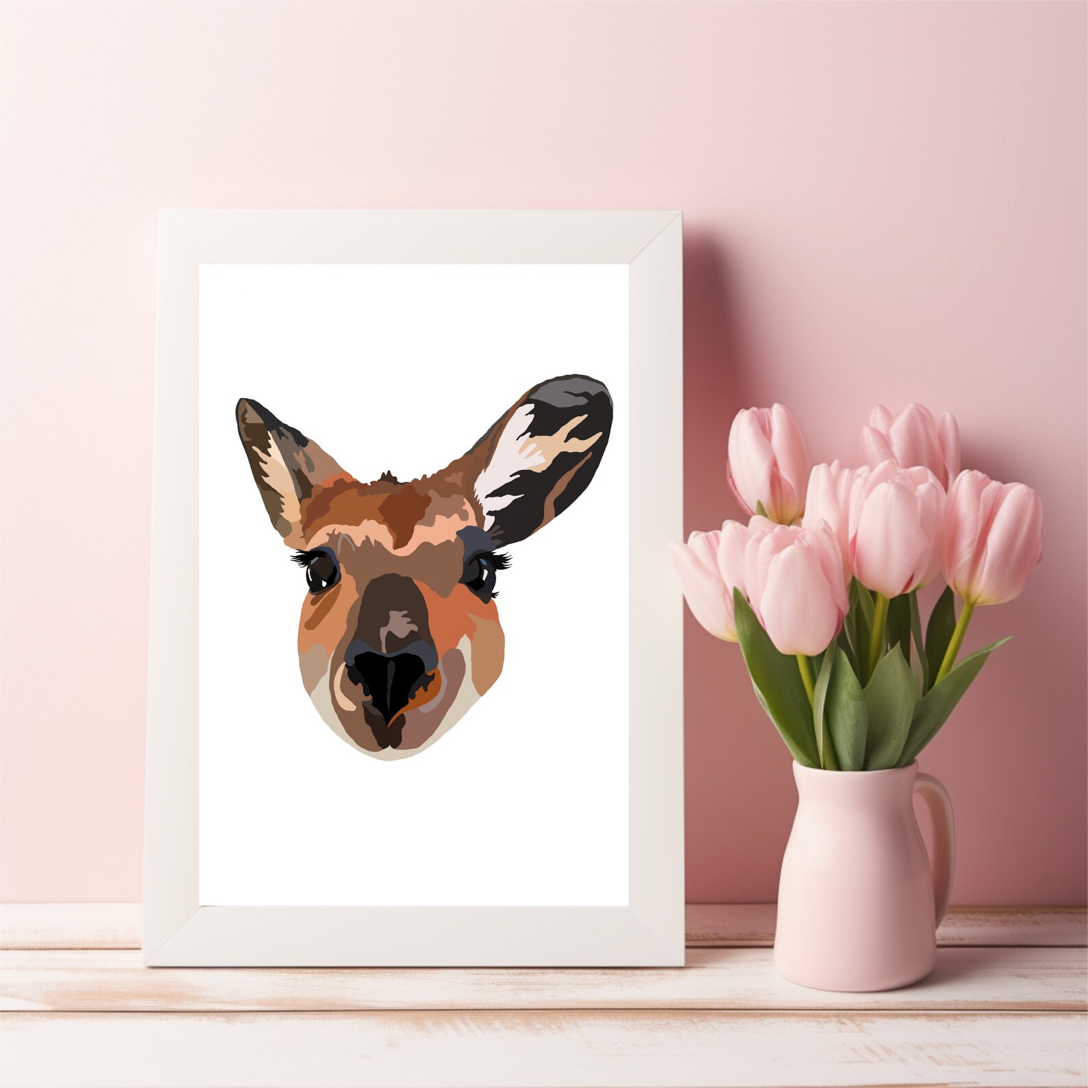 Australian Kangaroo Joey Poster Print Aussie Wall Art Top Sellers - Etsy