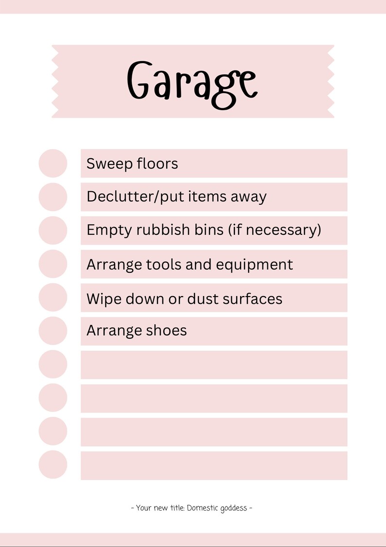 Editable Chore Cards Family Chore Chart Cleaning Checklist Cleaning ...