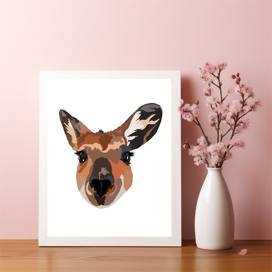 Australian Kangaroo Joey Poster Print Aussie Wall Art Top Sellers - Etsy