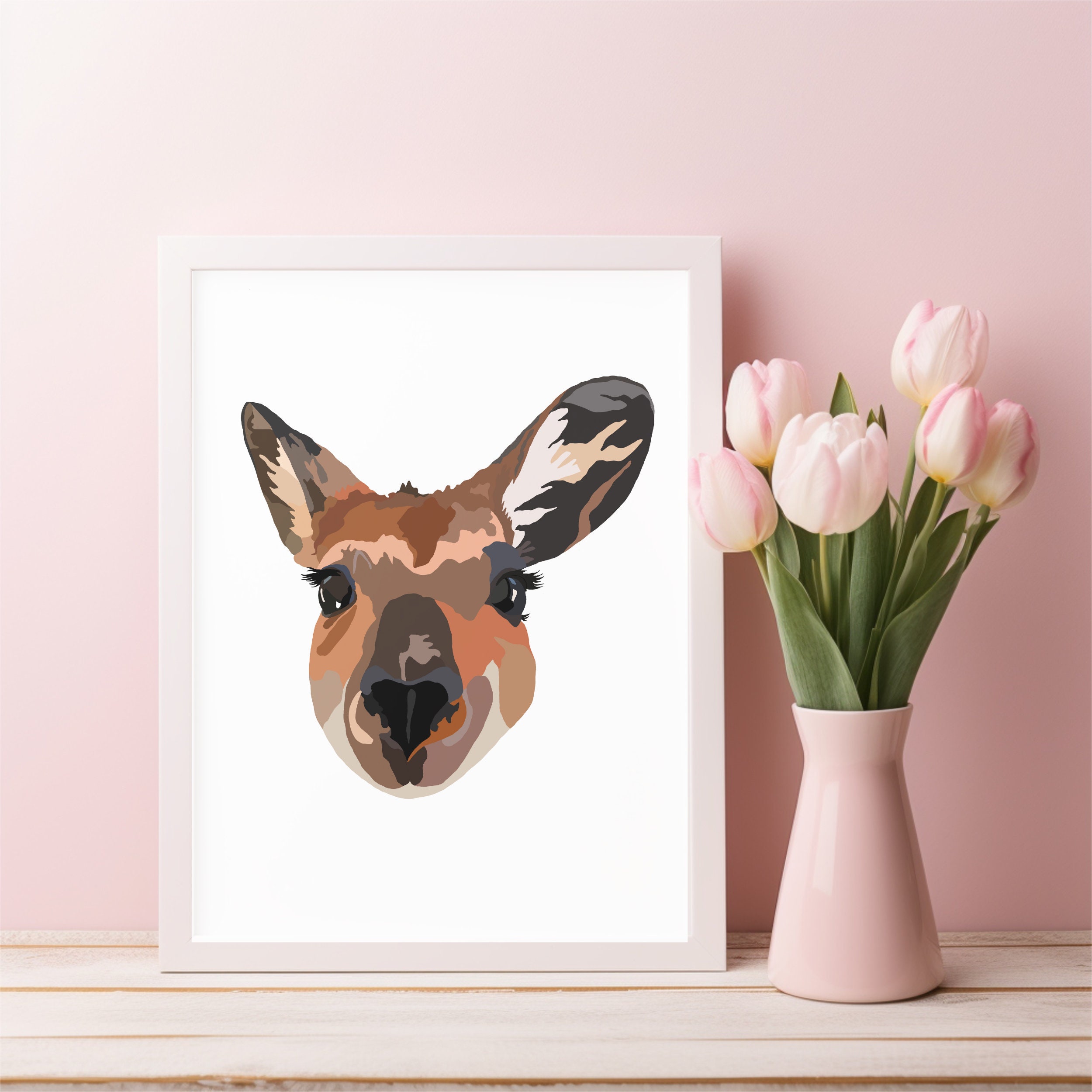 Australian Kangaroo Joey Poster Print Aussie Wall Art Top Sellers - Etsy
