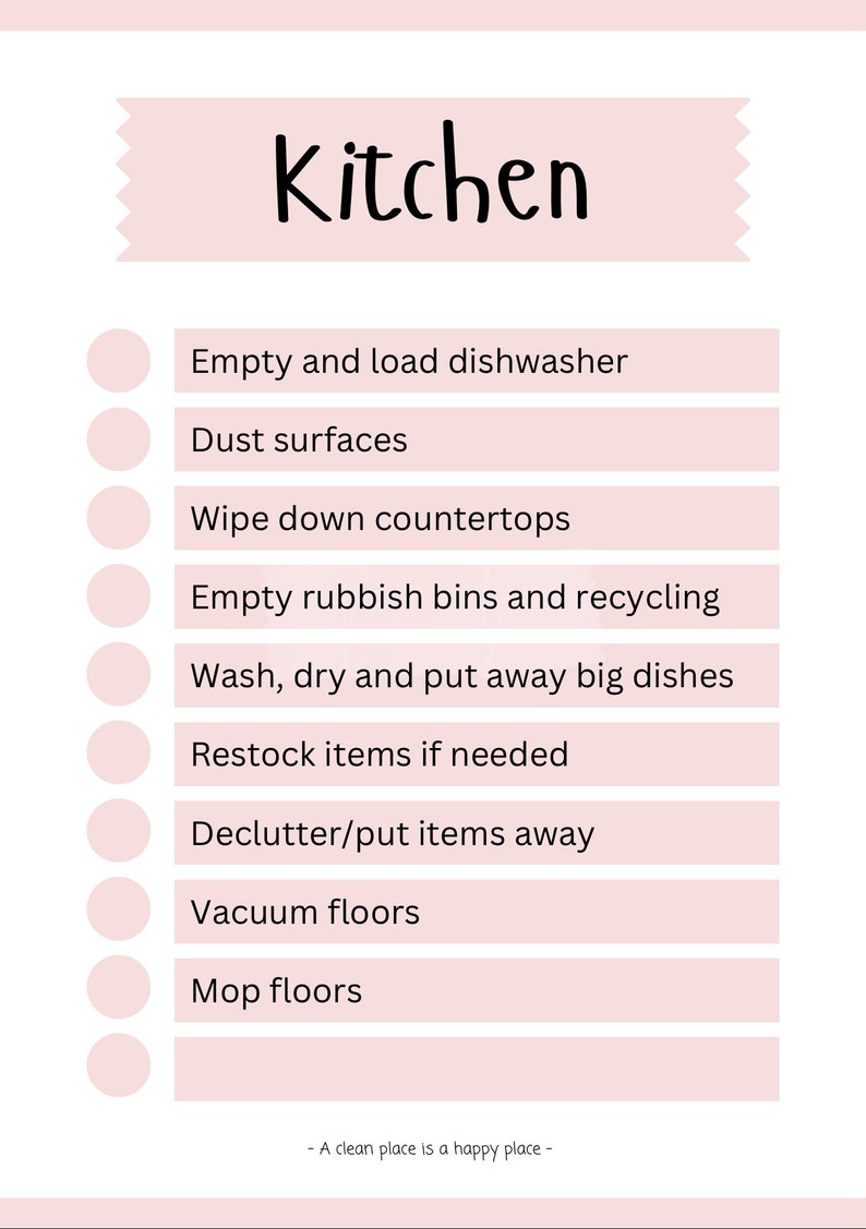 Editable Chore Cards Family Chore Chart Cleaning Checklist Cleaning ...