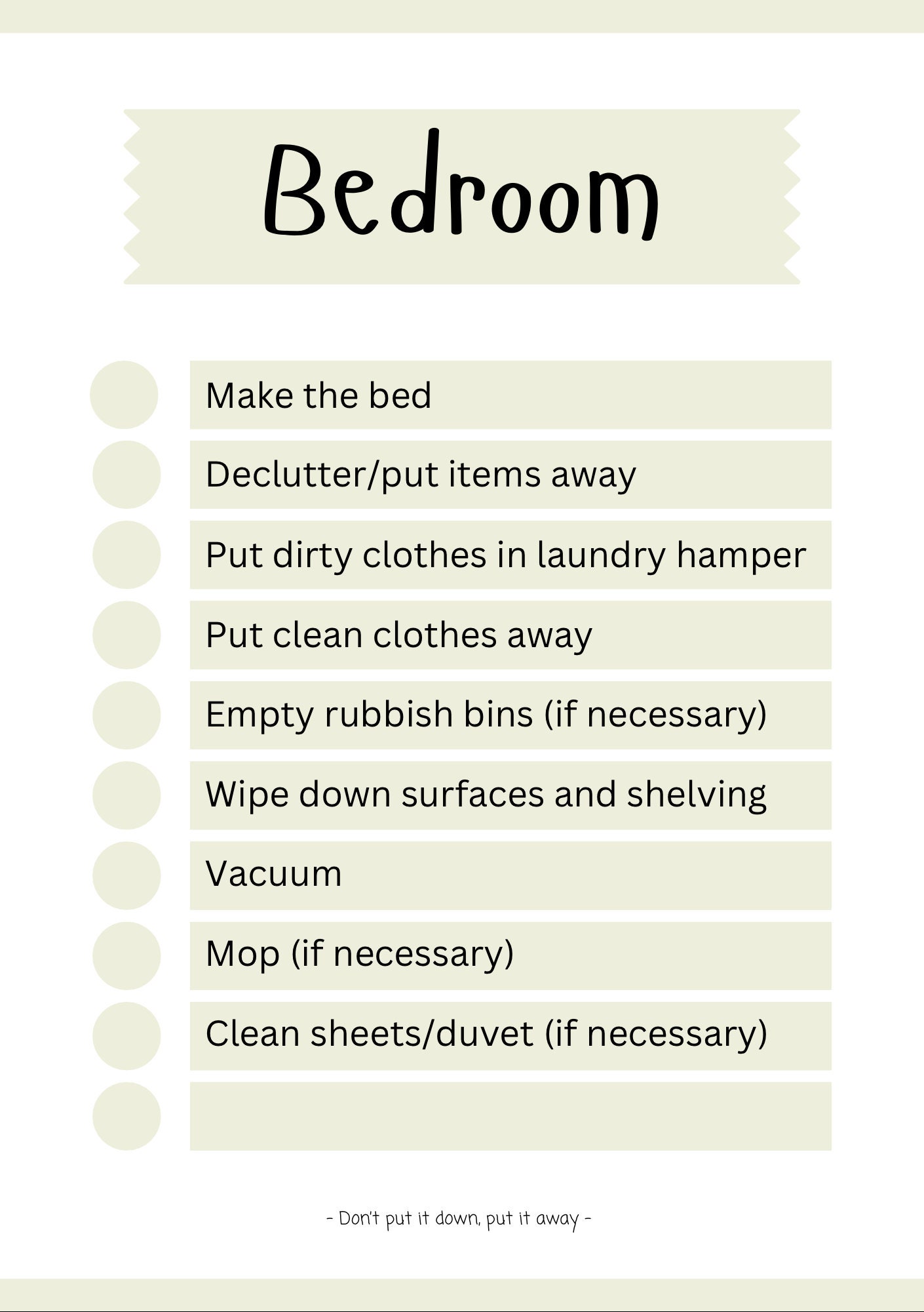 Editable Chore Cards Family Chore Chart Cleaning Checklist Cleaning ...