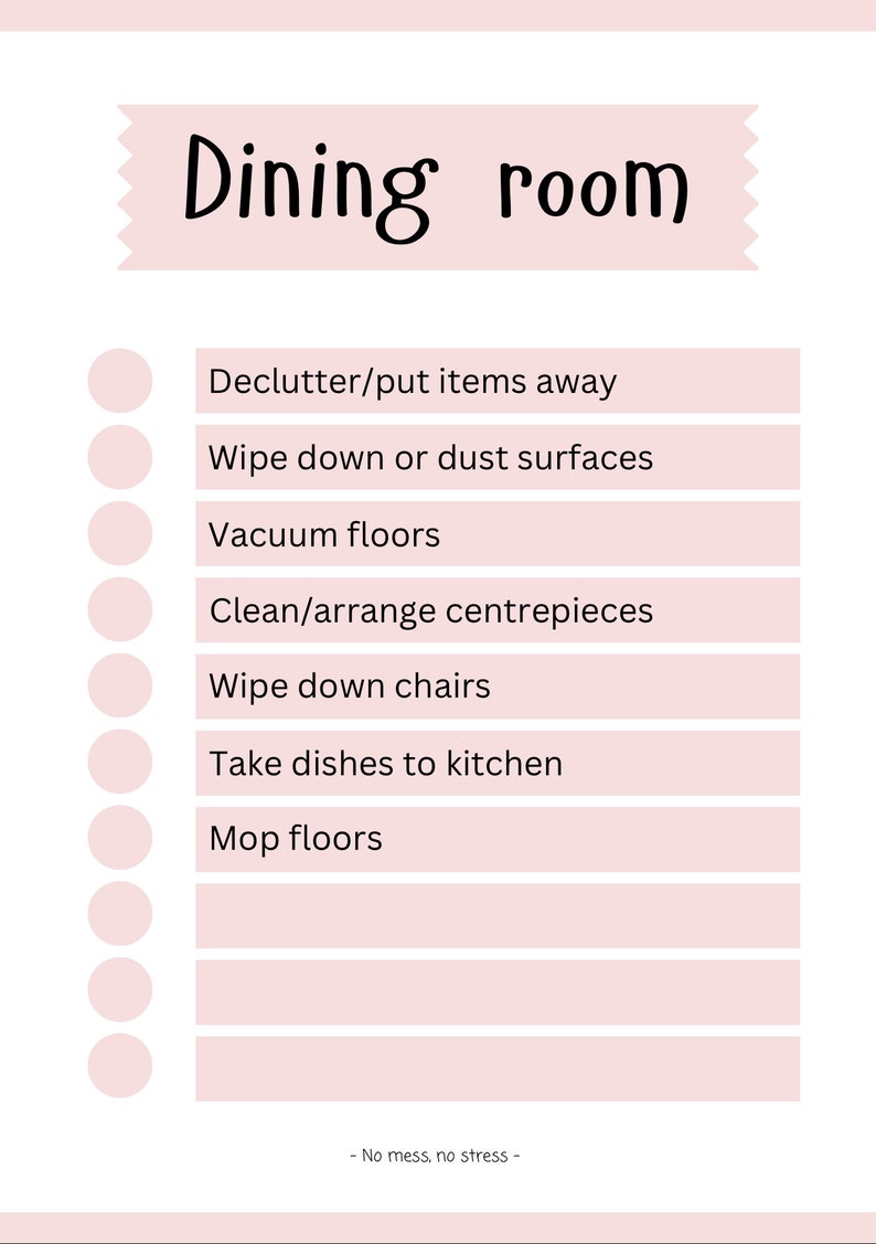 Editable Chore Cards Family Chore Chart Cleaning Checklist Cleaning ...