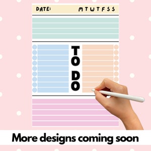 To Do List Printable Simple Tasks List Template Productivity Planner A4 ...