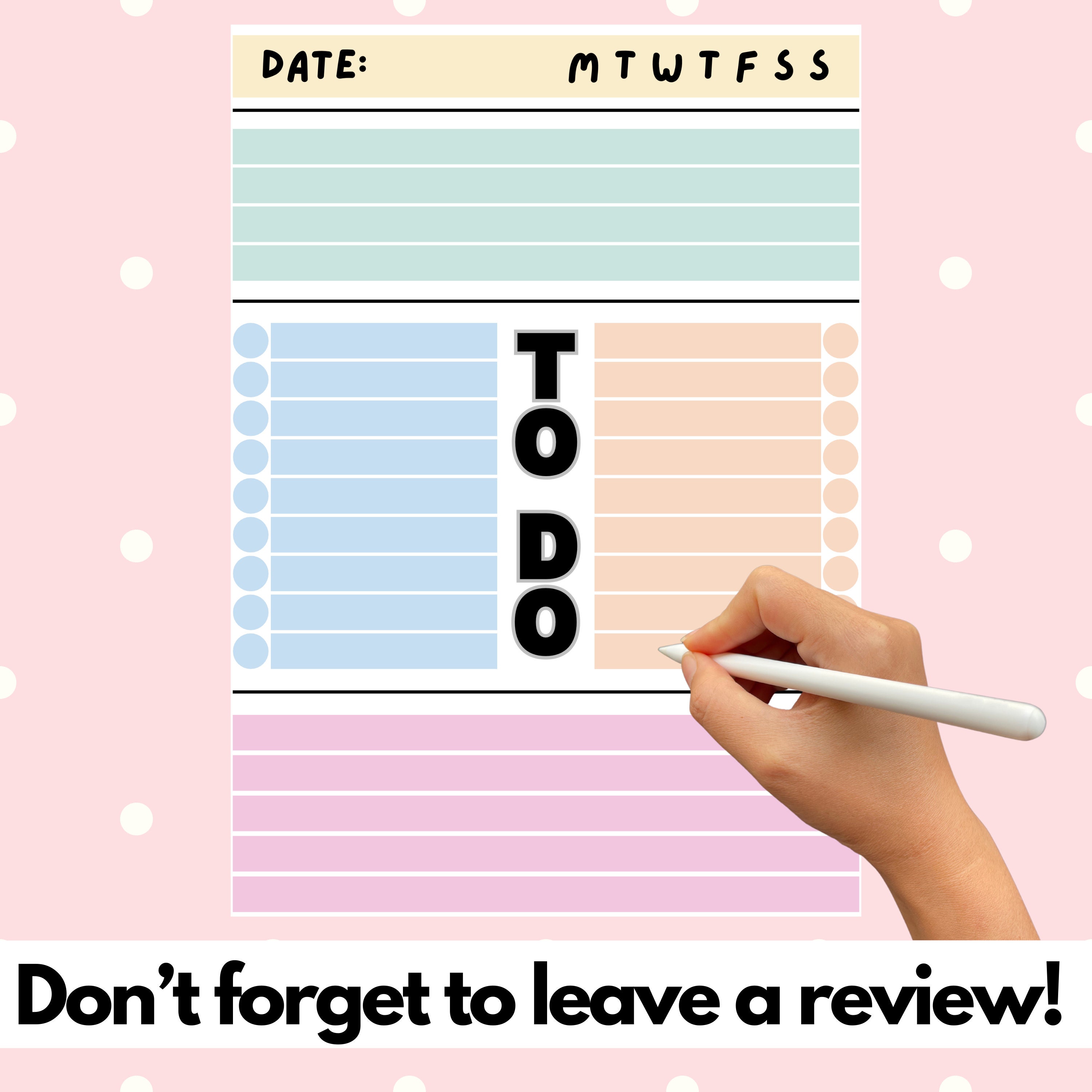 To Do List Printable Simple Tasks List Template Productivity Planner A4 ...