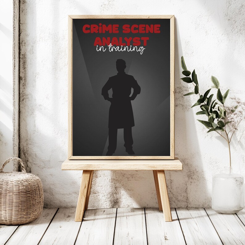 Forensic Science Printable Crime Scene Analyst in Training Forensic ...