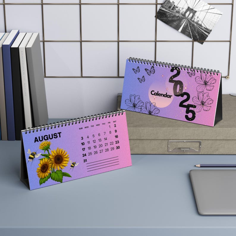 2025 Desktop Calendar - Etsy