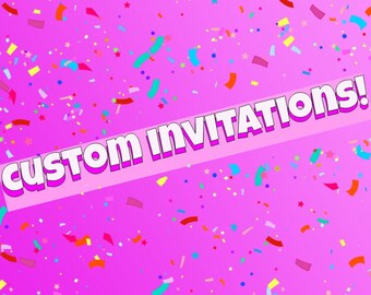 Custom Digital Invitations - Etsy