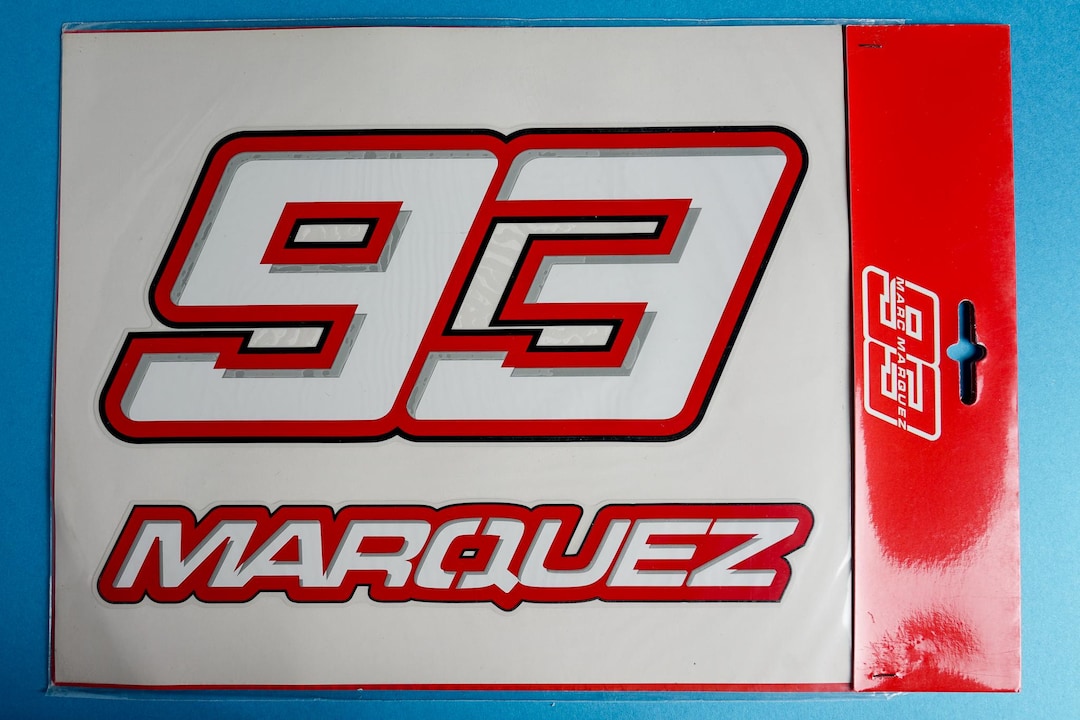 Marc MARQUEZ 93 Large Stickers – GRUPPO PRITELLI Sticker for Motorcycle ...