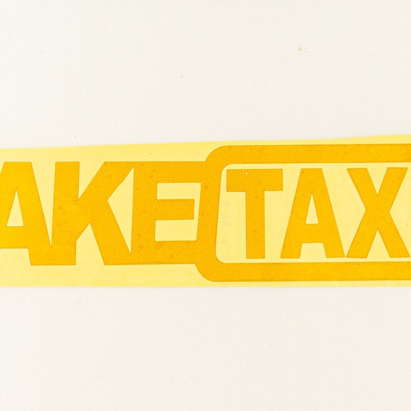 Fake Taxi Car Sticker - Etsy