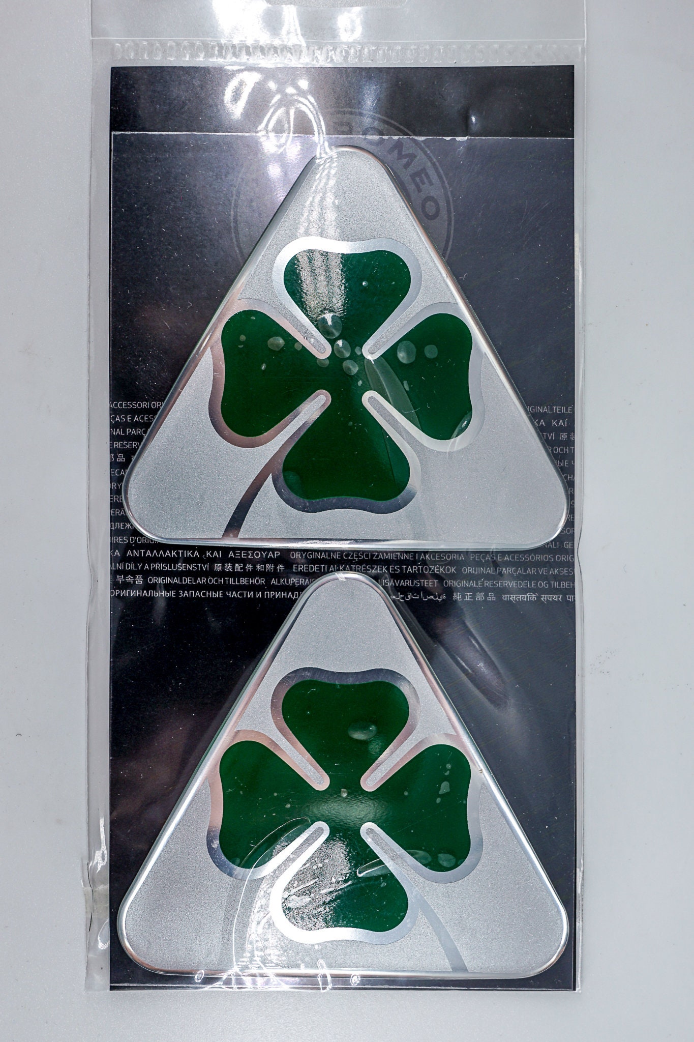 Alfa Romeo Official 3D Quadrifoglio Verde Stickers, Right + Left, 95 X ...