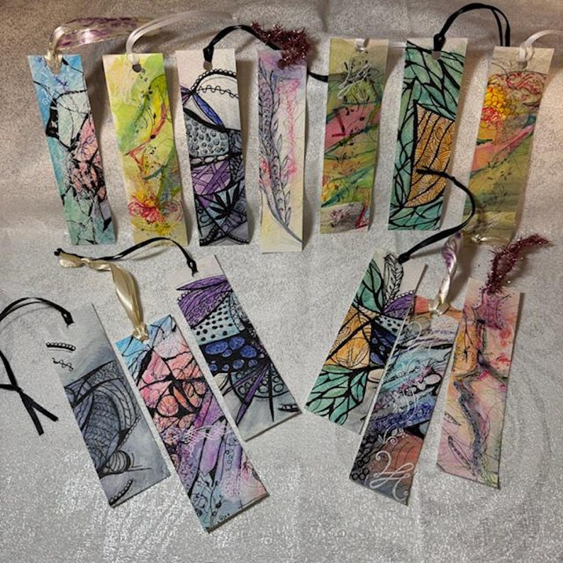 Failed Art Bookmarks for Book Lovers - Etsy