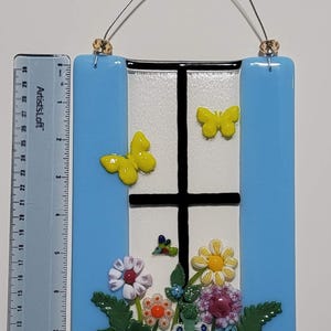 Window Flower Box Hangers/ Fused Glass - Etsy