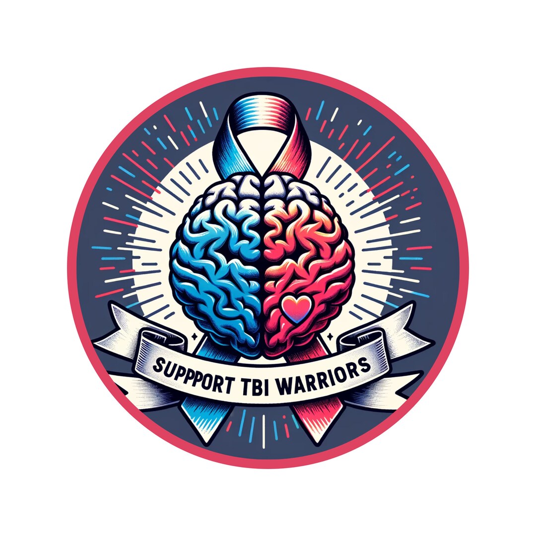TBI Warriors Wreath Sign-traumatic Brain Injury Awareness Decor - Brain ...