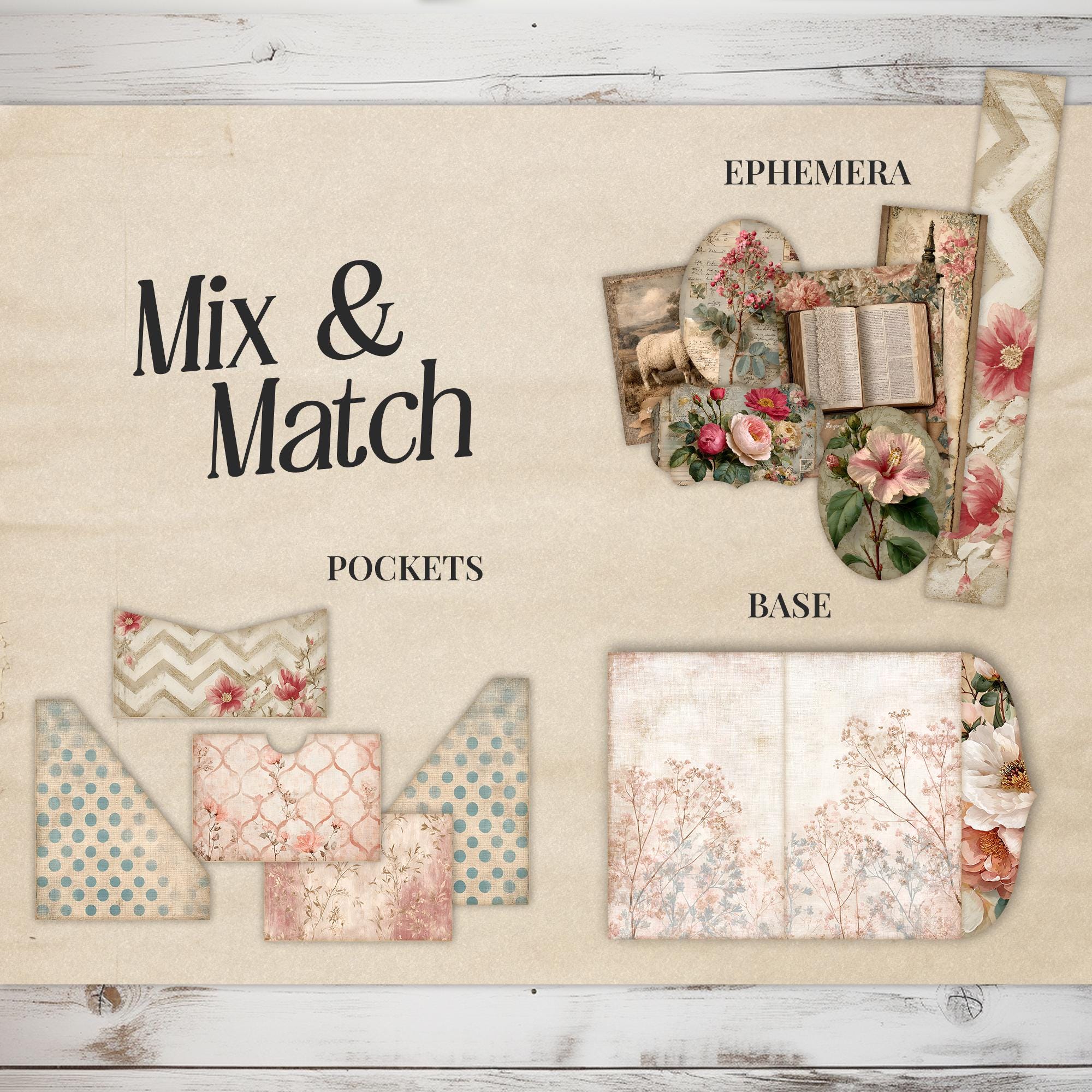 Faith Folio, Scripture Junk Journal Kit, Printable Bible Faith Pages ...