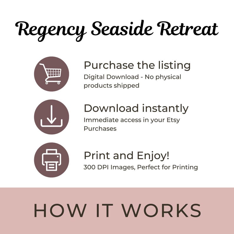 Regency Seaside Junk Journal Pages | Vintage Nautical Ephemera (digital ...