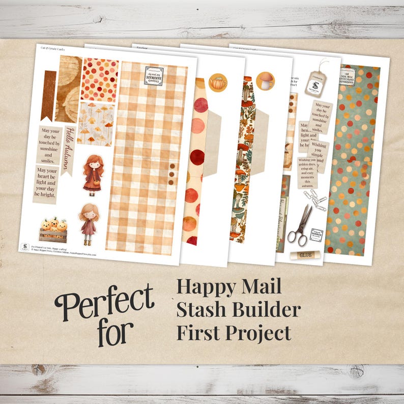Fall Printable Card Making Kit – Easy DIY Autumn Greeting Cards ...