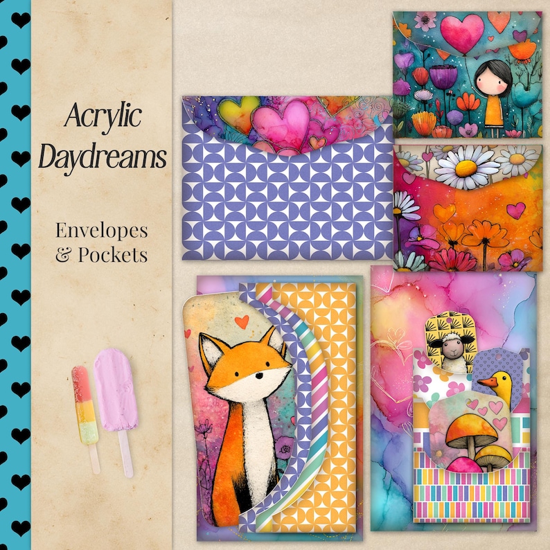 Bright Junk Journal Mega Kit, Printable Colorful Summer Retro 80s for ...