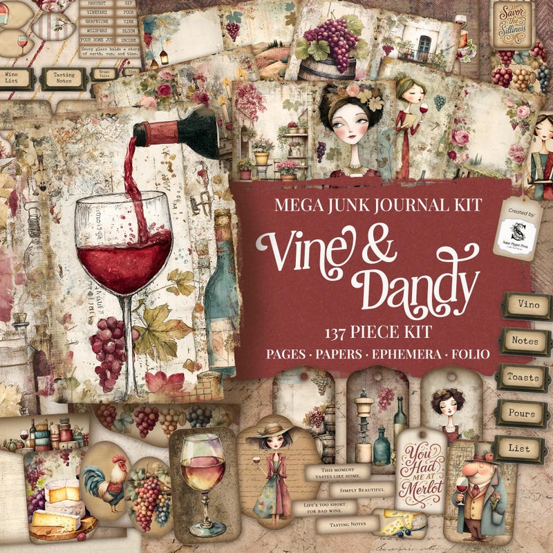 Wine Glass Tags & Stamps - Etsy