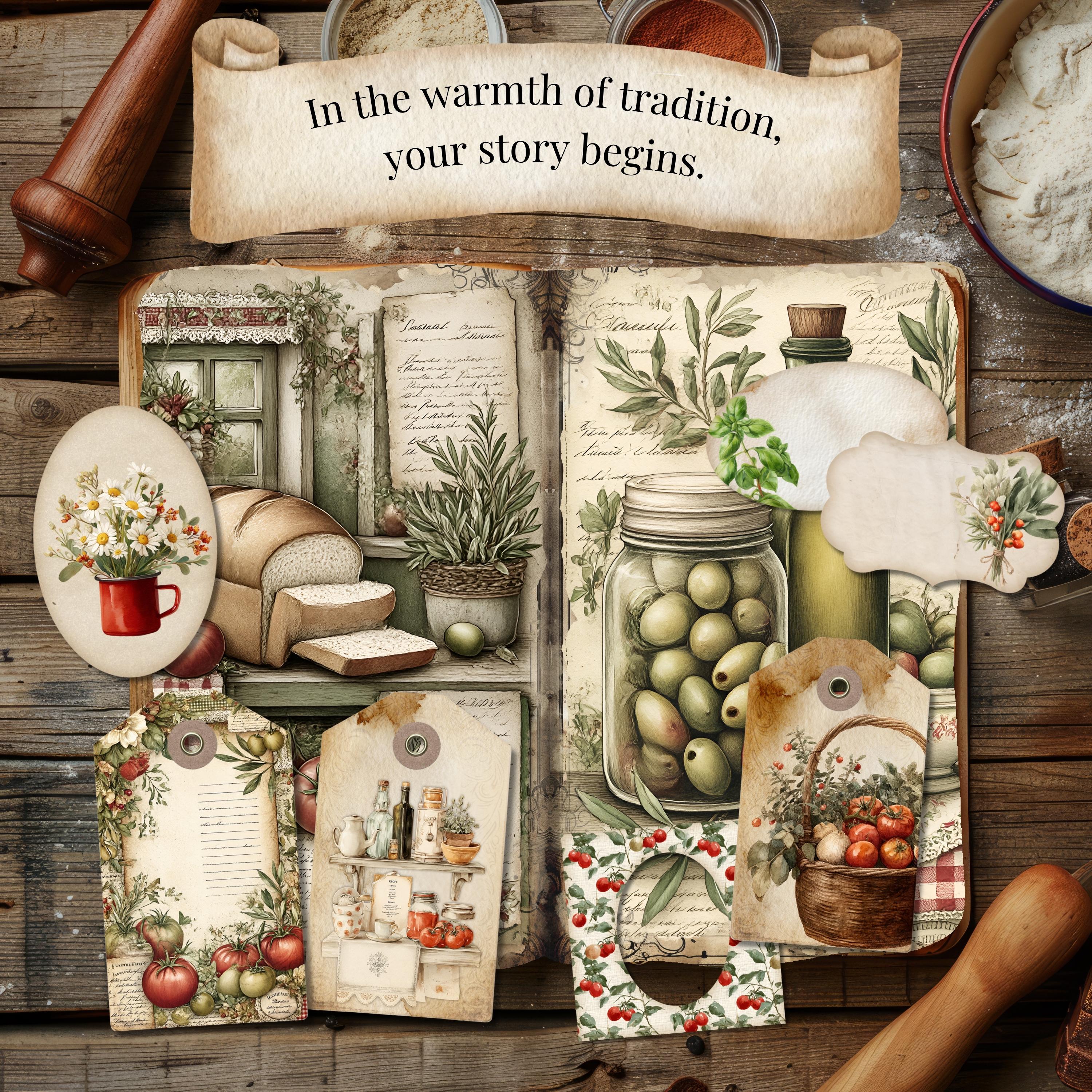 Italian Printable Ephemera | Nonna's Kitchen Tags, Labels & Vintage ...