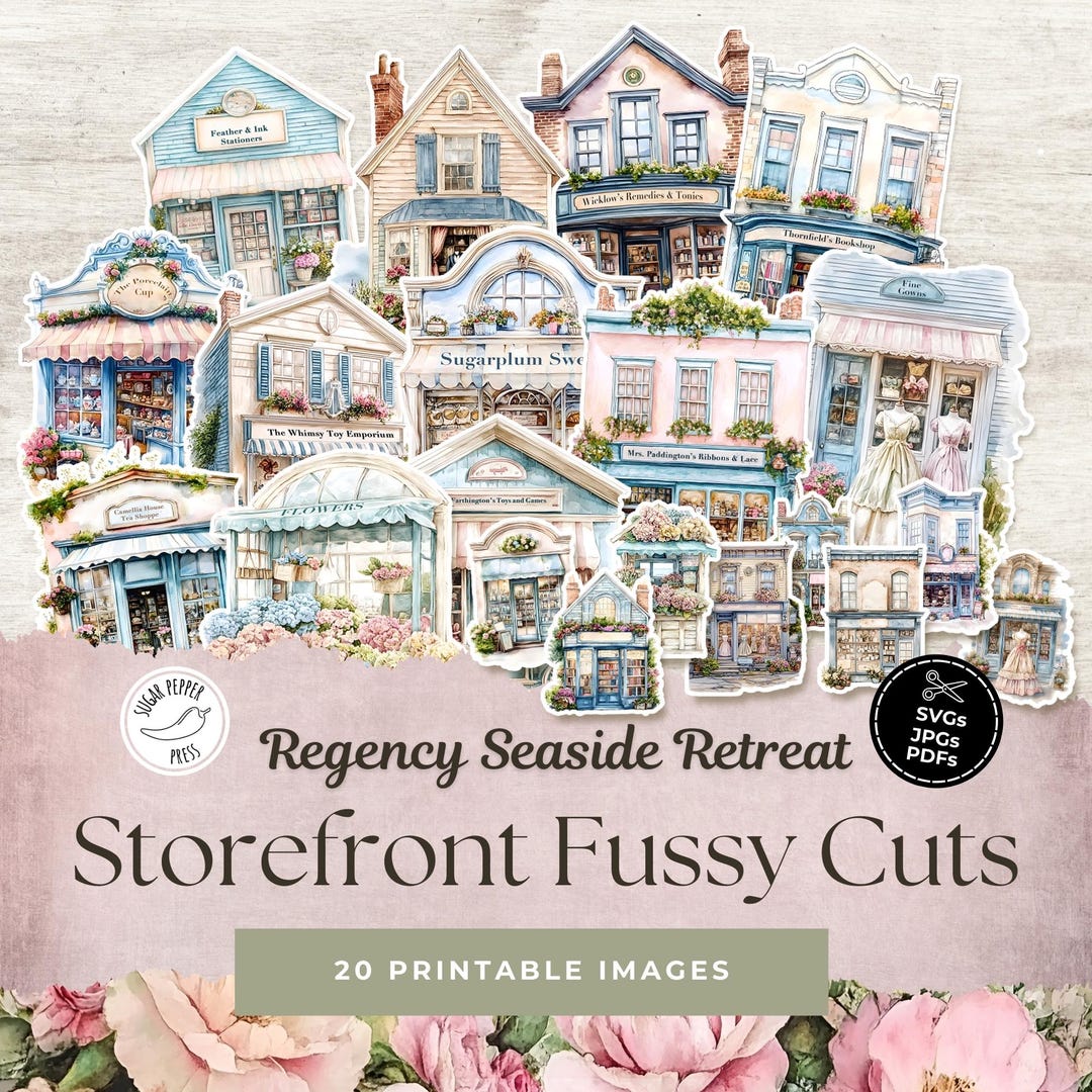 Storefront Fussy Cuts Regency Seaside Retreat Ephemera Beach Junk ...