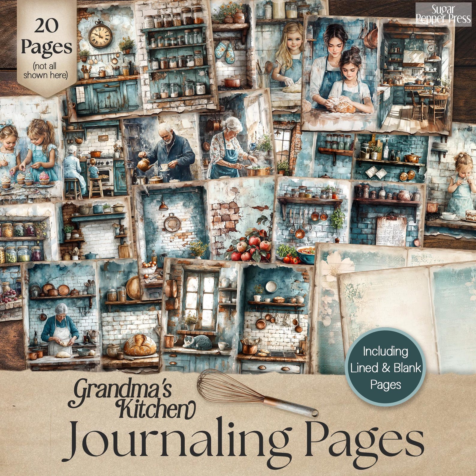 Cooking Junk Journal Mega Kit, Grandma's Recipe Printable Pages ...